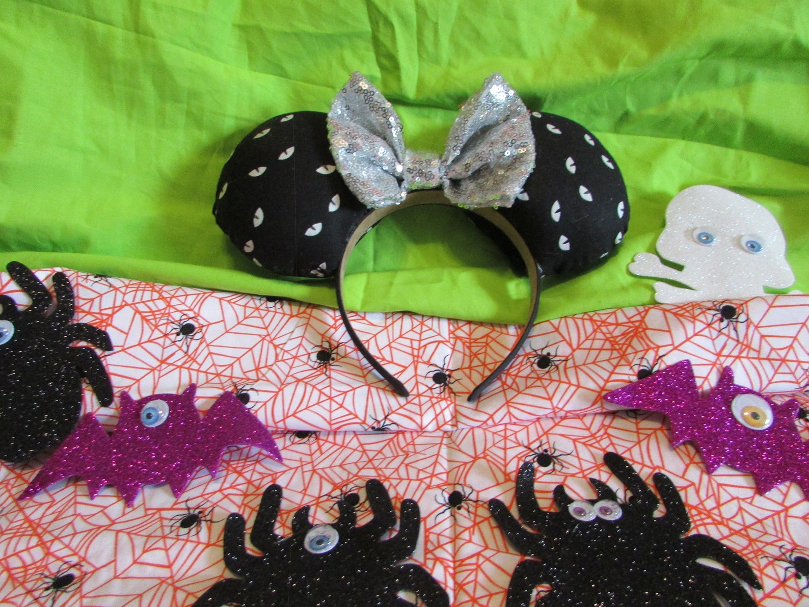 Glow in the Dark Spooky Monster Eyes Mouse Ears // Headband // - Etsy