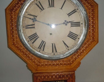 Octagon clock | Etsy