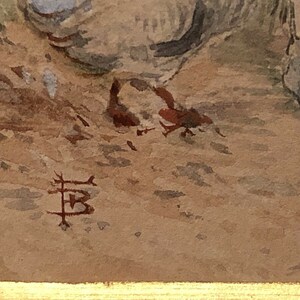 Myles Birket (birkett) Foster 19c English Feeding the Ducklings ...