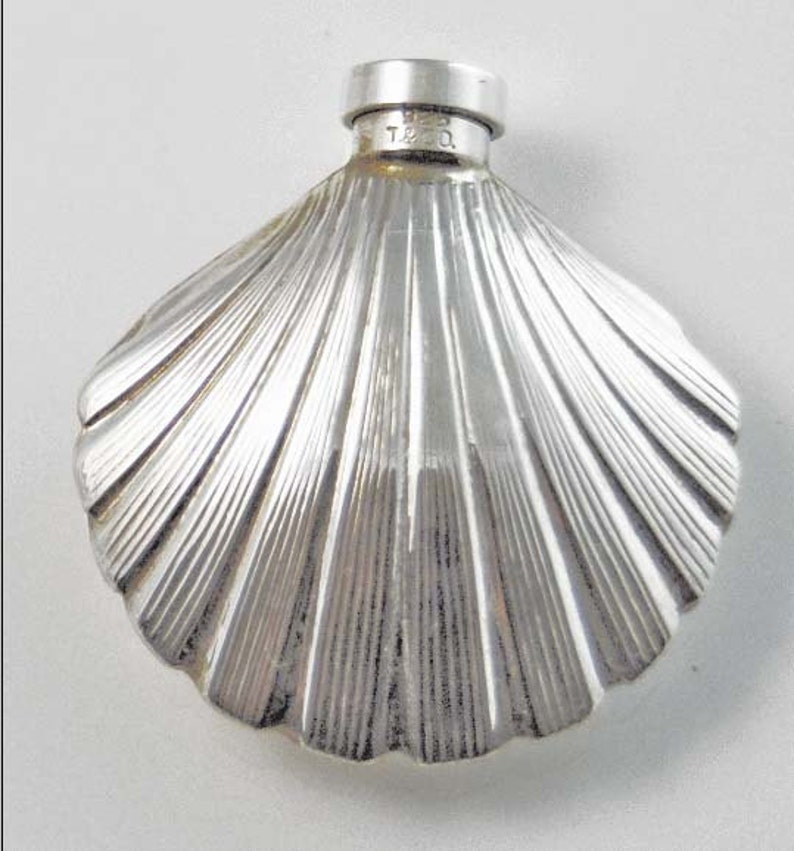 Vintage Tiffany Sterling Silver Clamshell Perfume Sent Bottle - Etsy