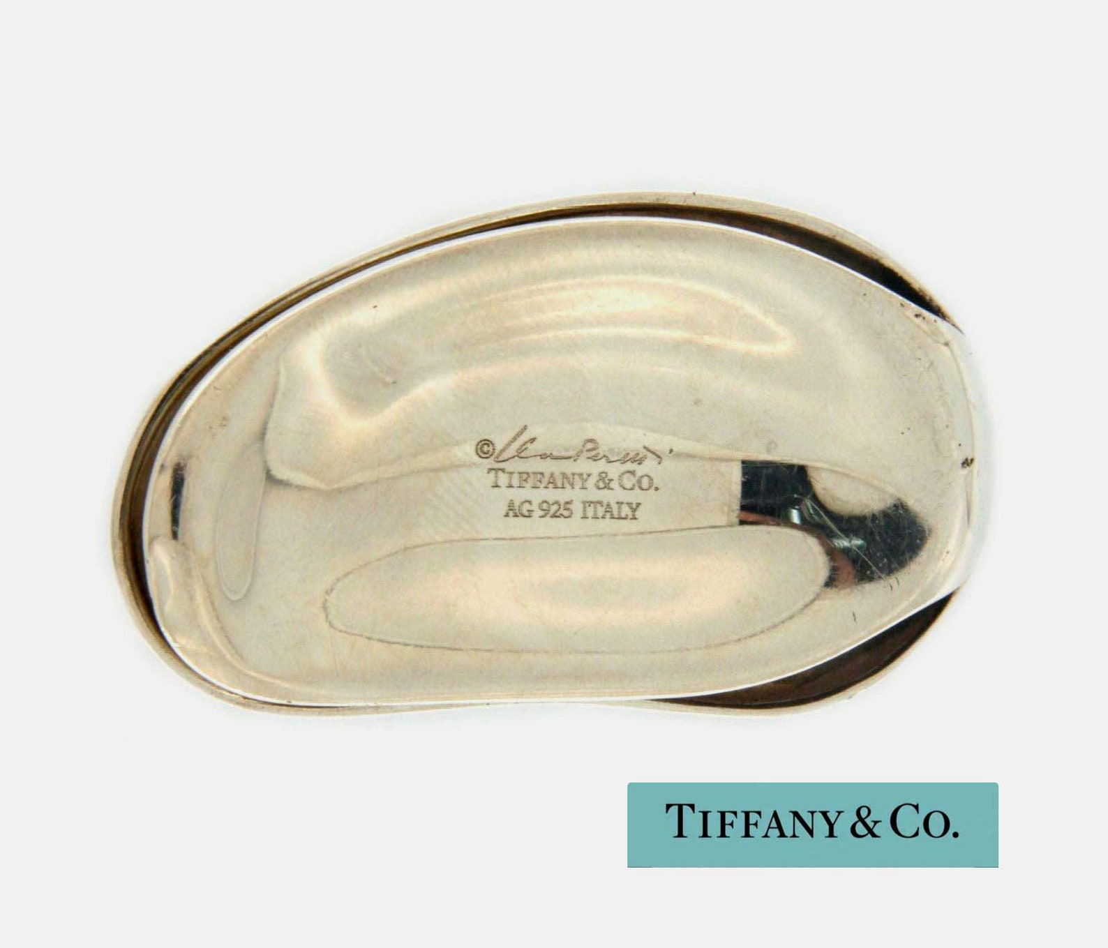 Rare Tiffany Elsa Peretti Sterling Silver Large BEAN Money - Etsy