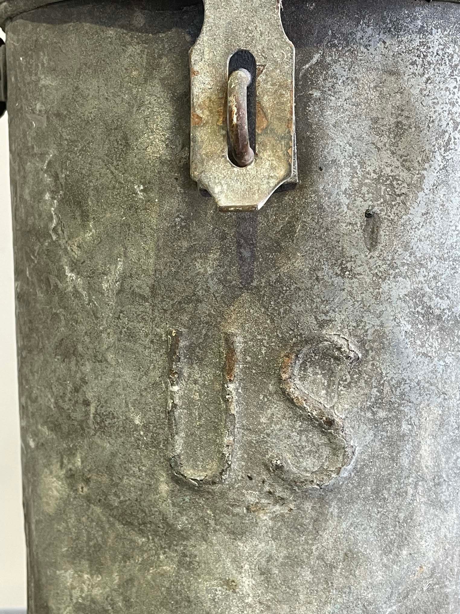 Antique U.S. Military Bucket Galvanized Civil War Era Pail, Box ...
