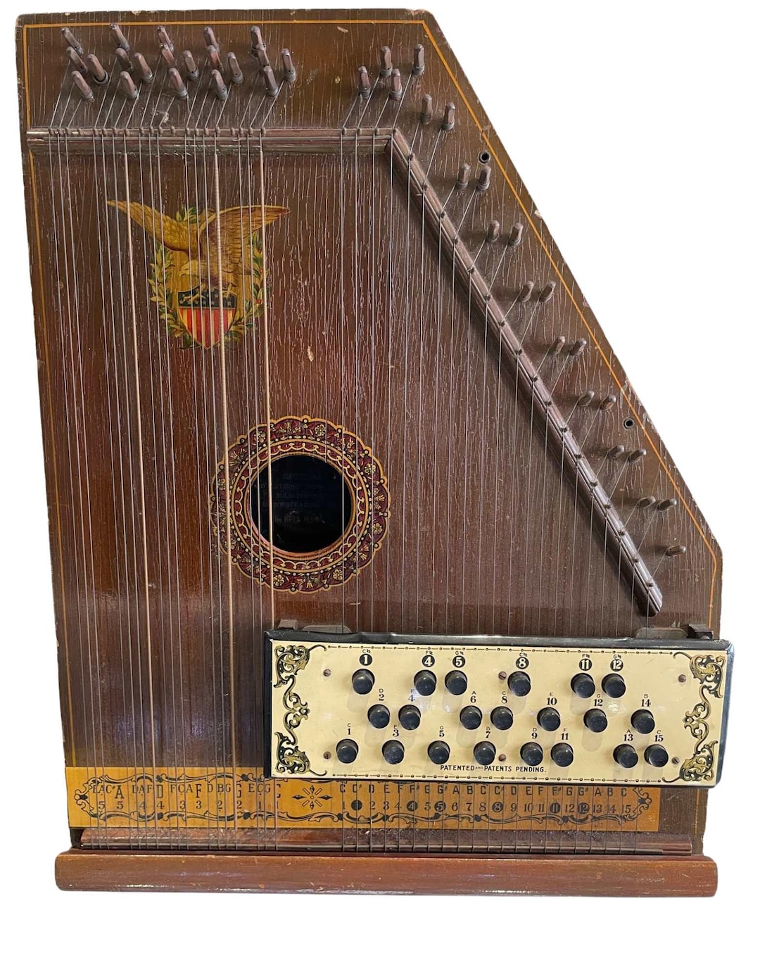 Antique Guitar / Mandolin Zither by the Bell Harp Co. - Etsy