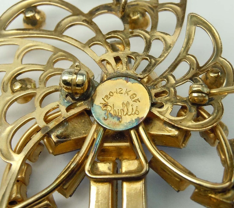 12K Gold Filled Phyllis Costume Old Man Winter Brooch Matching Snow ...