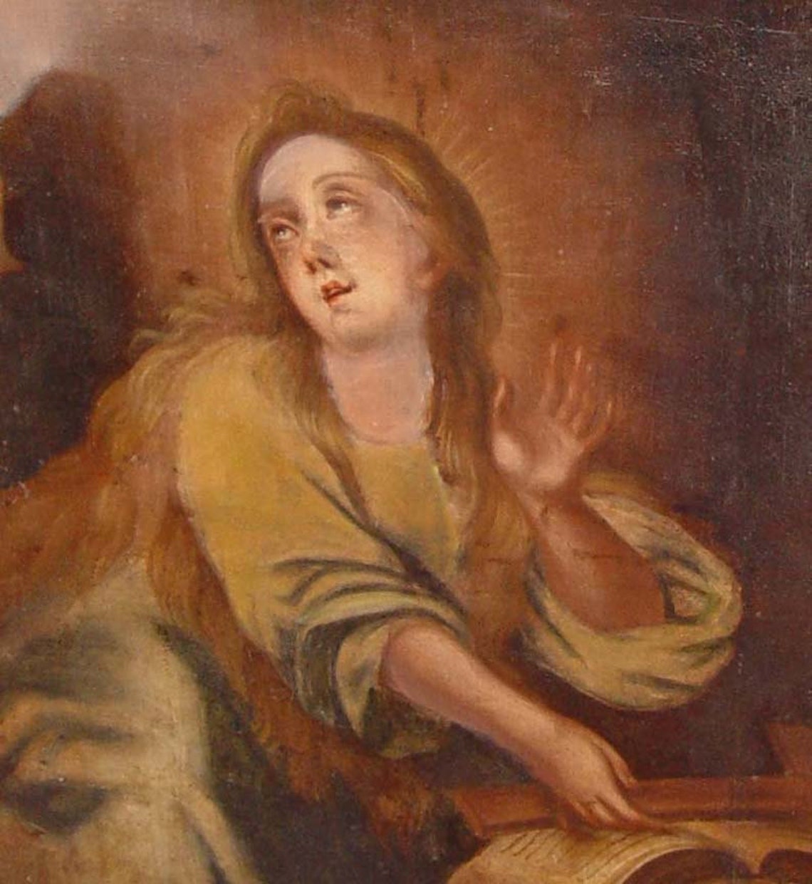 18c German School Virgin Mary Magdalene Old Master Oil Painting - Etsy