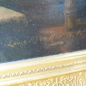 Louis Henry Charles Moeller Oil Painting "the Search Successful" Old ...