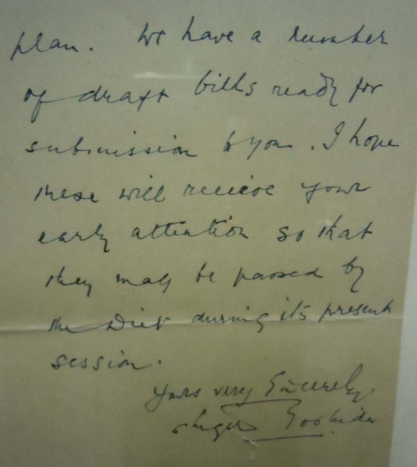 1949 Prime Minister Letter to WWII Brigadier General Courtney Whitney ...