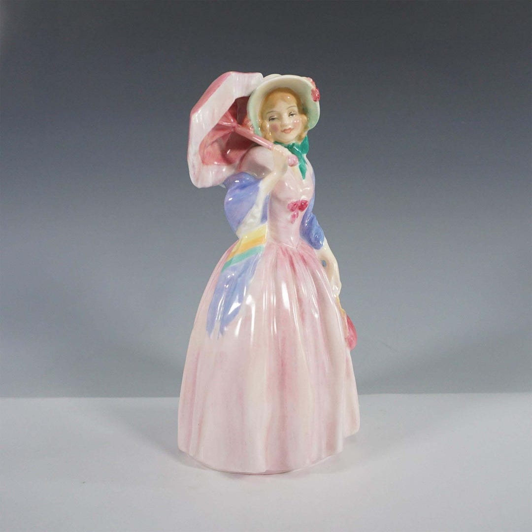 Hand-painted Royal Doulton Porcelain "miss Demure" Figurine Bone China ...