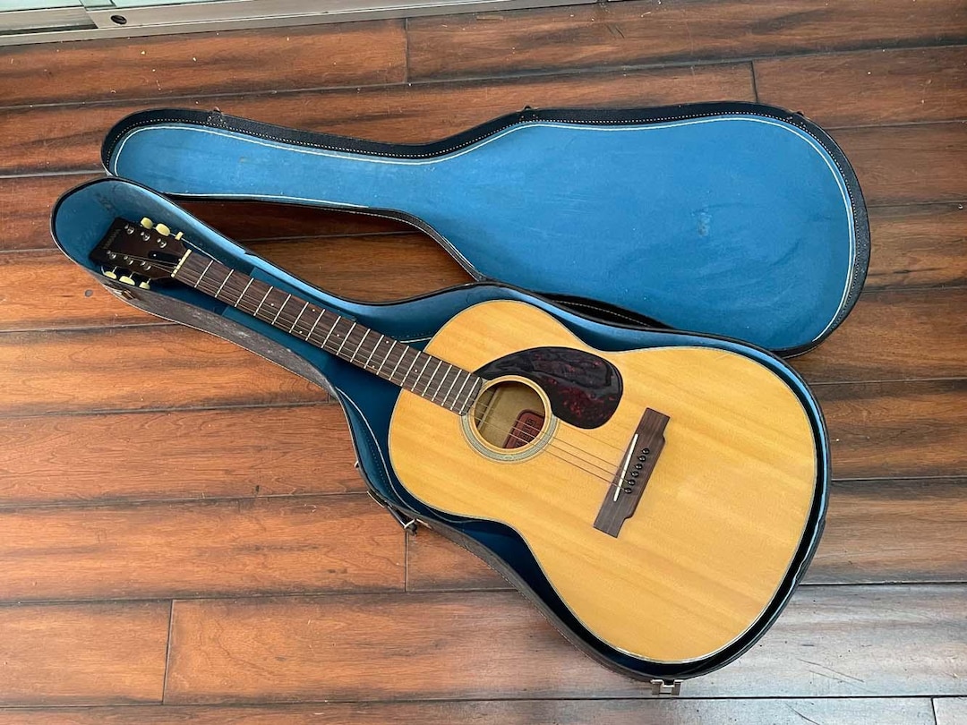 YAMAHA FG-75 Flattop GUITAR With Rare Nippon Gakki Japanese Red Label ...