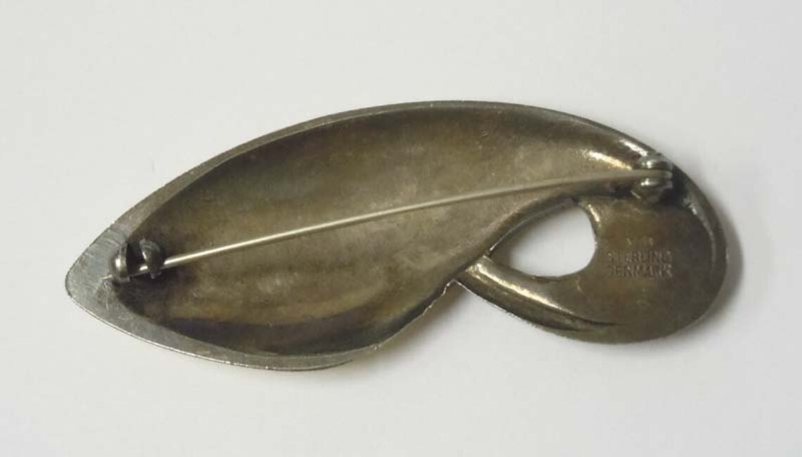 Volmer Bahner Denmark Sterling Silver Gold Enamel 20th Century Modern ...