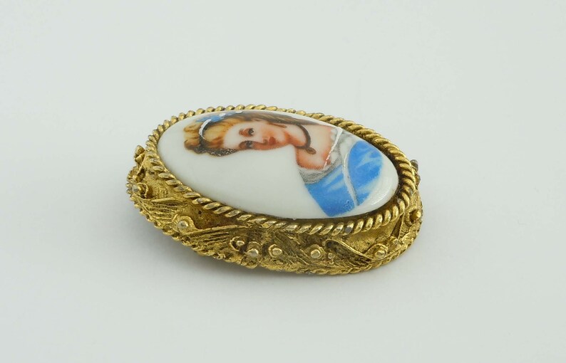 Signed Limoges France Painted Porcelain Female Cameos Gold - Etsy