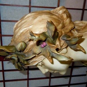 Monumental Art Nouveau Glazed Ceramic Amphora Female Bust "daphne" by ...