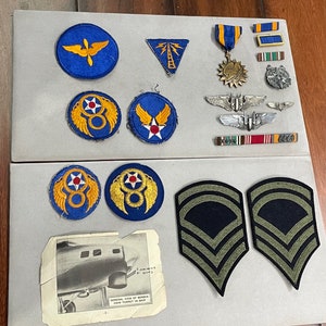 WWII Us Army Air Force Sleeve Patch Fighter Bomber Pilot Radio ...