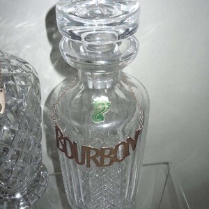 Waterford Crystal Rye Scotch Bourbon Spirits Decanter Flask Glass ...
