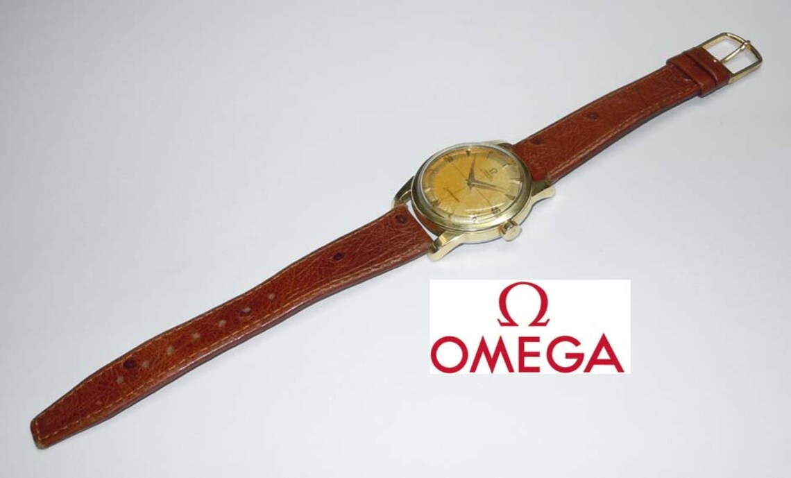 Classic Mens Omega 501 Seamaster Automatic Watch 14K Gold Stainless ...