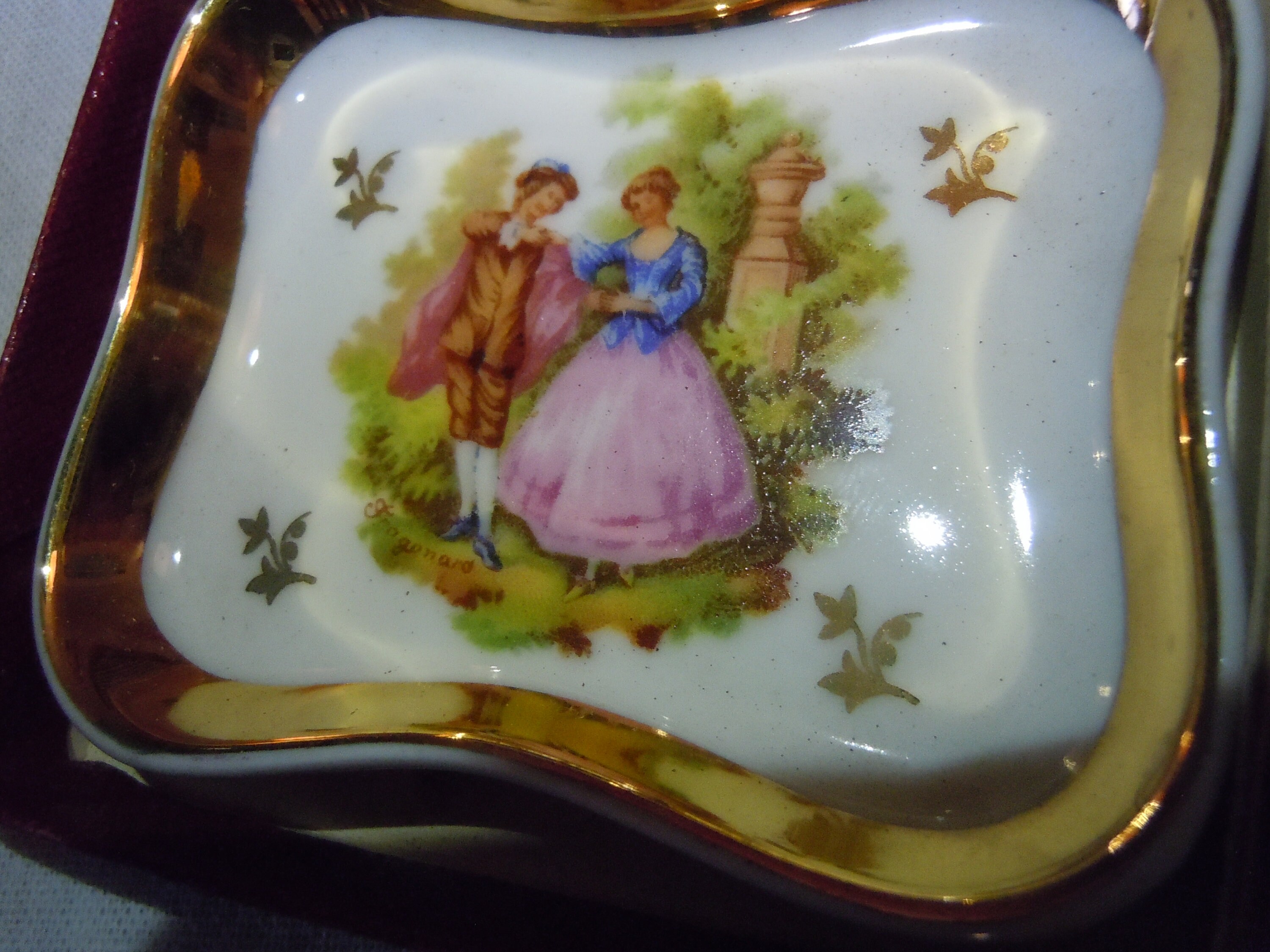 Stunning Set of Four French Limoges Porcelain Fragonard | Etsy