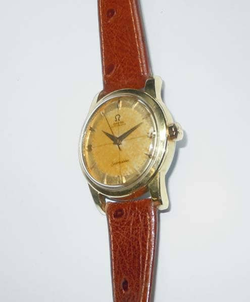 Classic Mens Omega 501 Seamaster Automatic Watch 14K Gold Stainless ...
