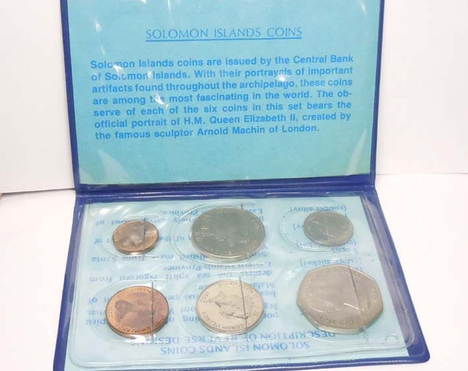 Solomon Islands Coins Set With Holder Queen Elisabeth II FREE SHIPPING ...