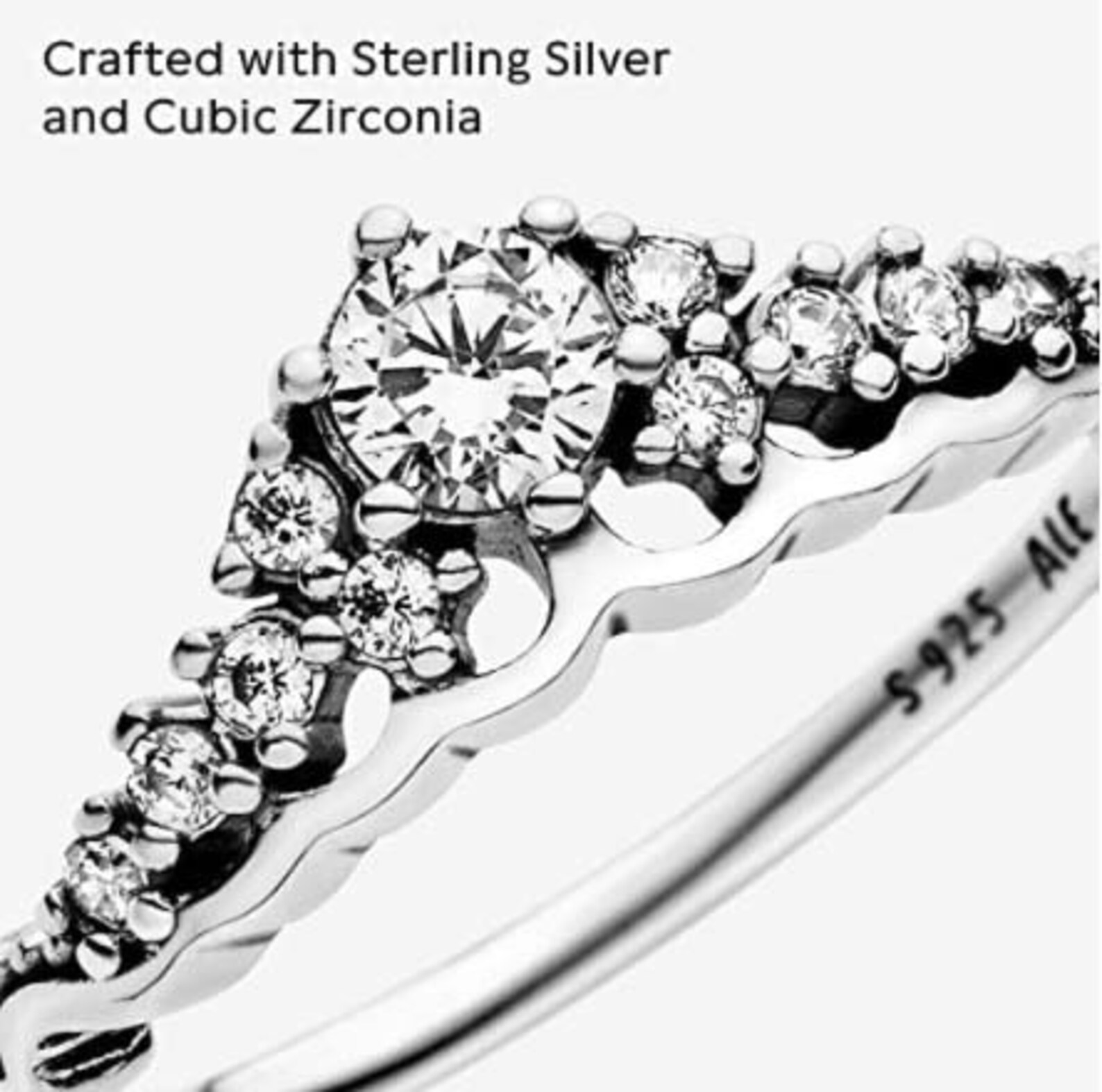 Pandora Fairy Tale Tiara Wishbone Cubic Zirconia Ring in - Etsy