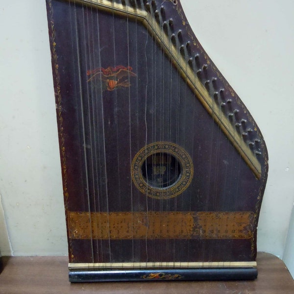 Wooden Harp - Etsy