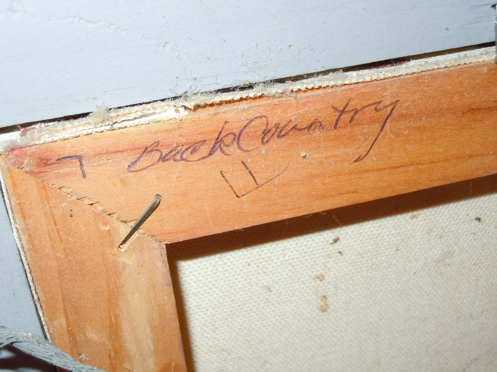 William Ballantine Dorsey Oil on Canvas Painting Flower Fields in ...