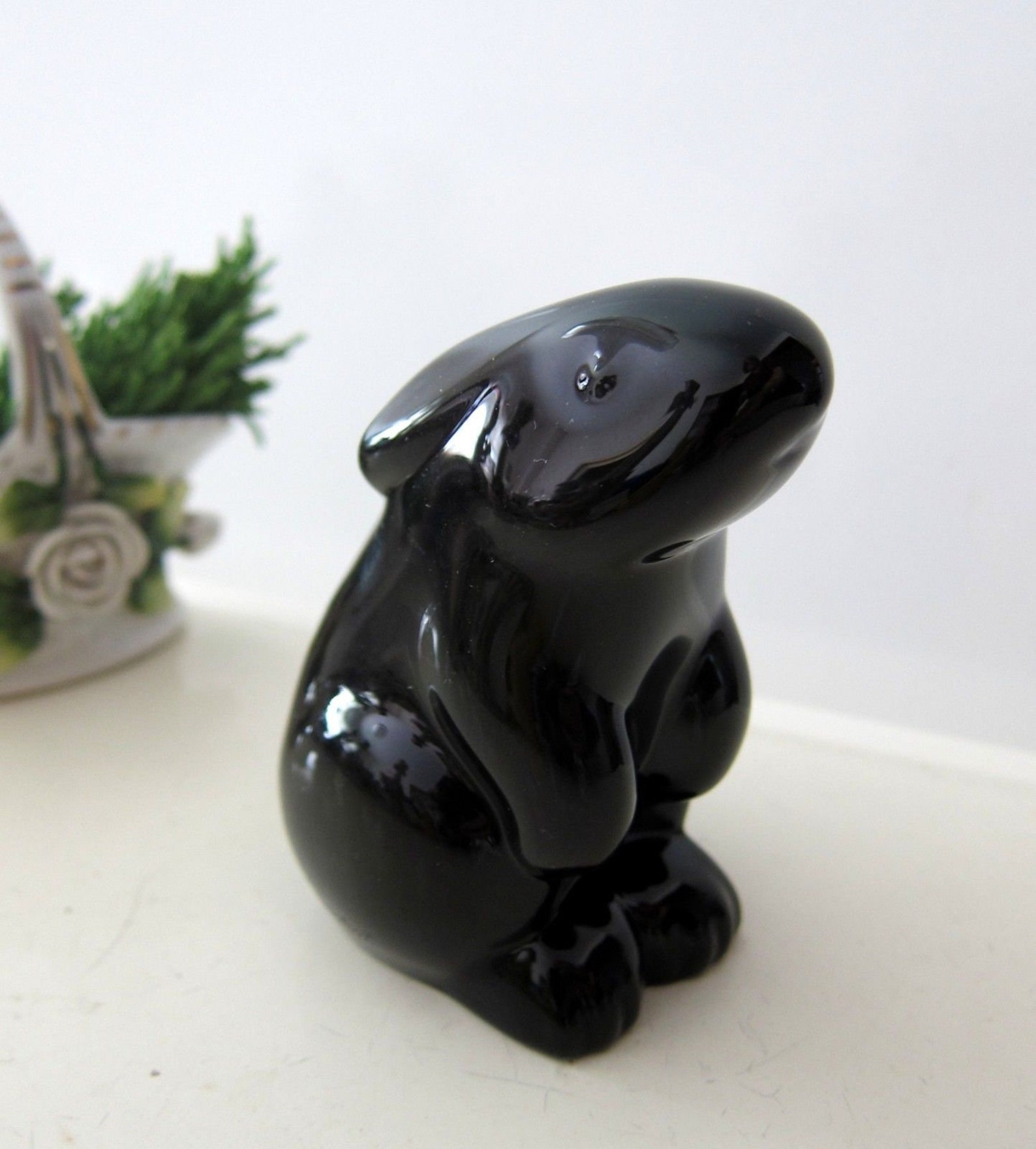 Baccarat France Crystal Black or Clear Rabbit Sculpture | Etsy