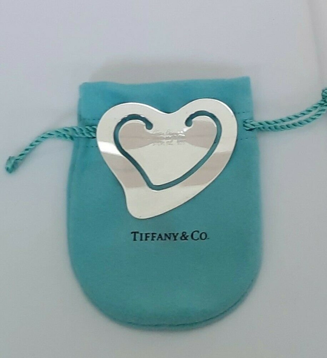 Rare Tiffany Sterling Silver Retired Elsa Peretti Open Heart Shaped ...