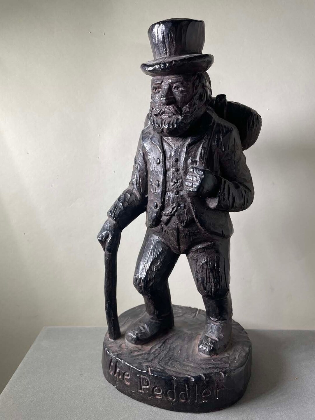 A Stunning Austin Productions 1967 the Peddler High Relief Plaster ...