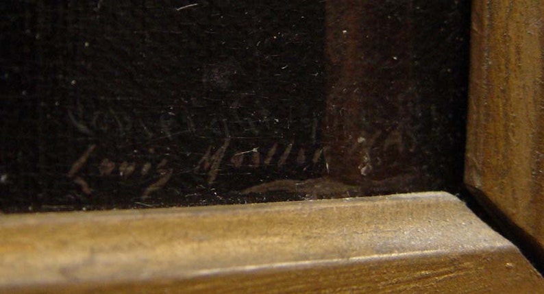 Louis Henry Charles Moeller Oil Painting Ancient Coin | Etsy