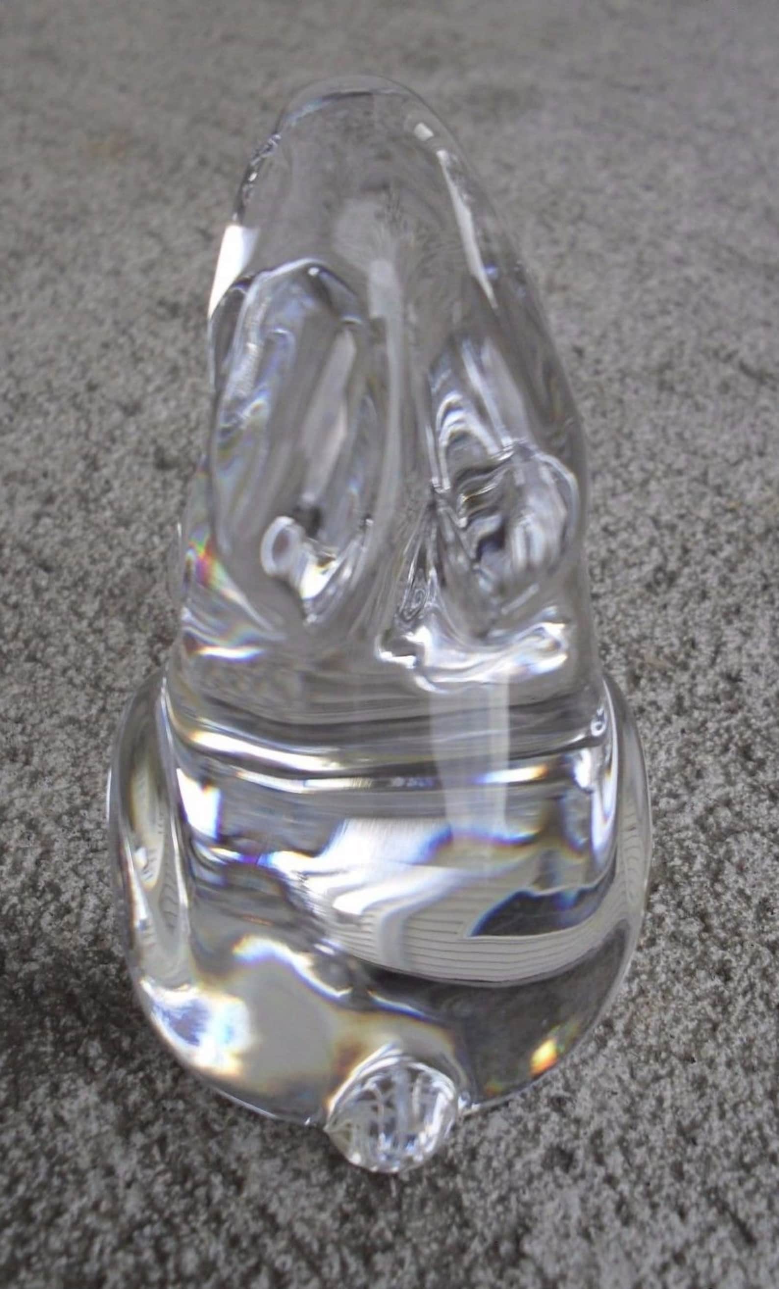 Baccarat France Crystal Black or Clear Rabbit Sculpture Figurine Hand ...