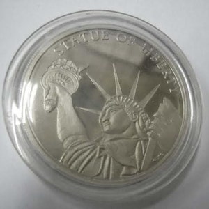 1981 New York Silver Collection Statue of Liberty Silver Commemorative ...