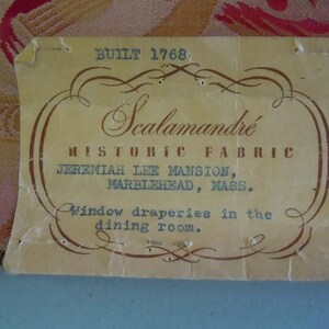 Cherubs Scalamandre Fabric Jeremiah Lee Mansion Marblehead - Etsy