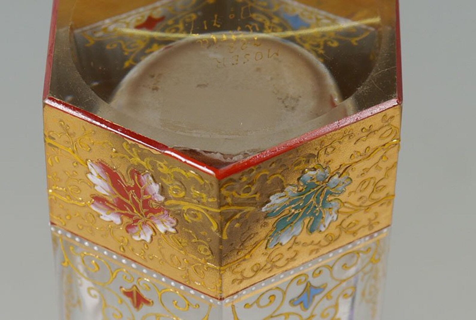 Rare Signed Moser Enameled 6 Sided Art Glass Vase Circa 1900 - Etsy