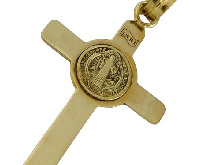 18K Italian Gold Eivs in Obitv Nro Prae Sentia Mvniamvr St. - Etsy