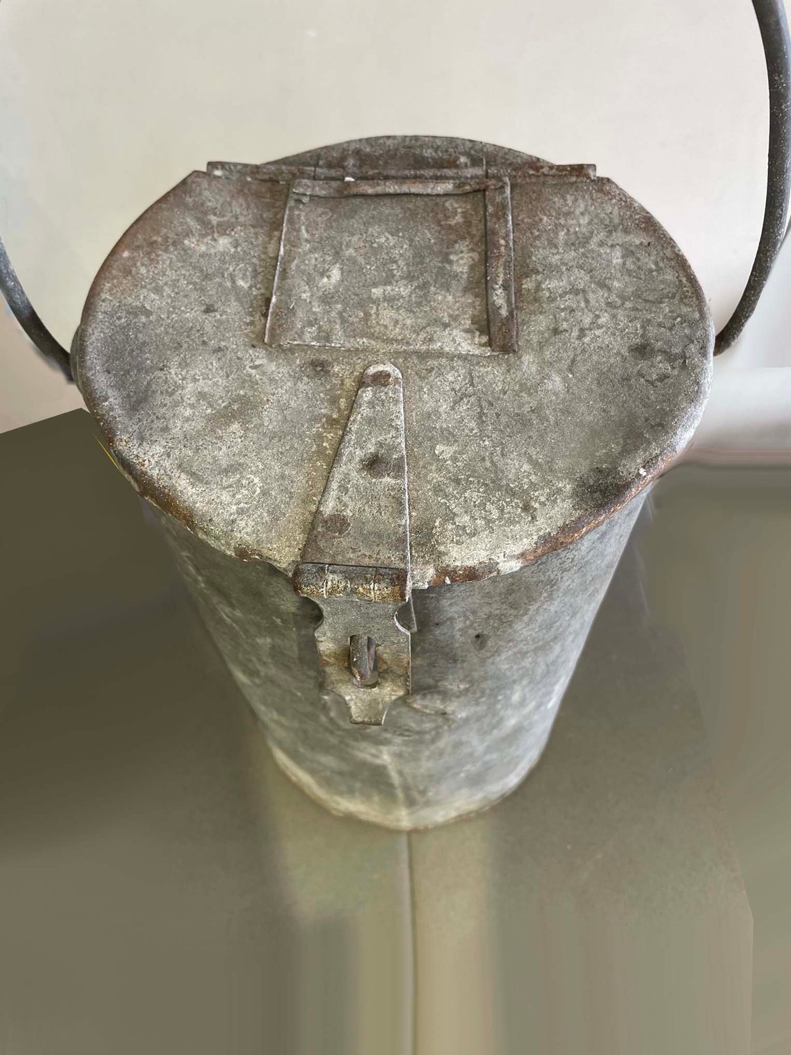 Antique U.S. Military Bucket Galvanized Civil War Era Pail, Box ...
