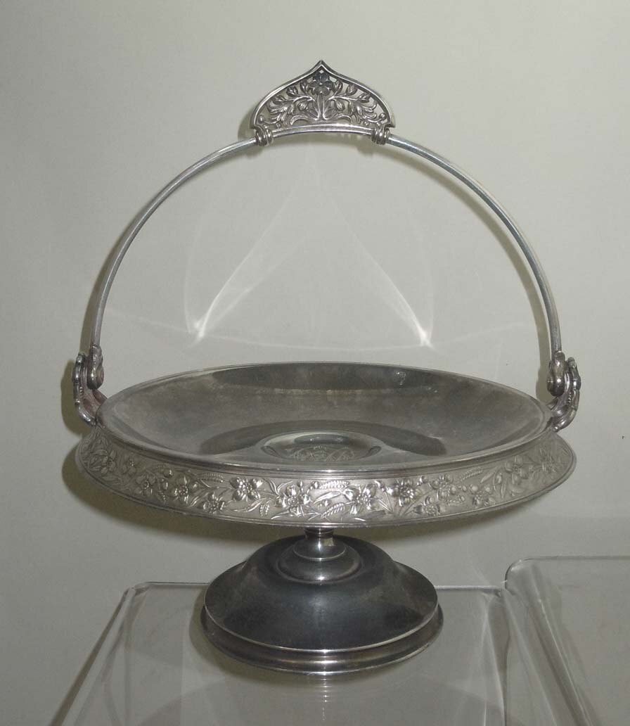 Simpson Hall Miller Victorian Silver Plated Basket Form Centerpiece ...