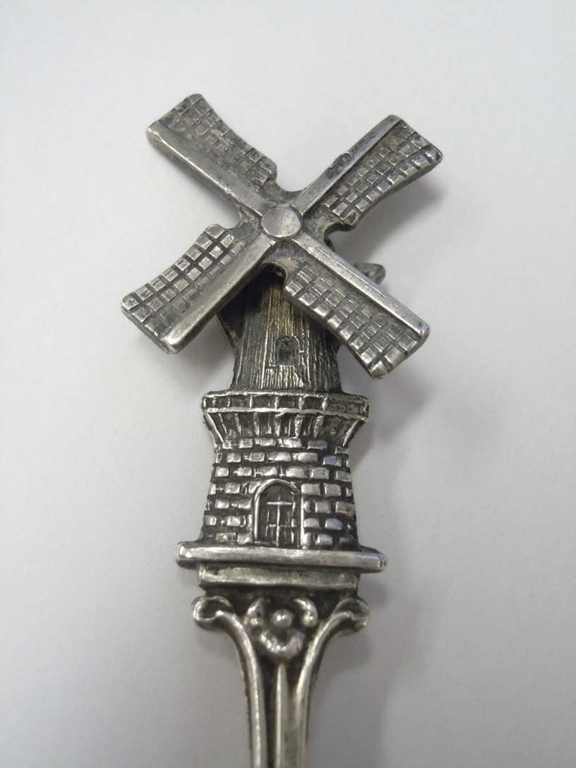 Dutch 830 Silver Windmill Spoon Holland 3D Movable Spinning HH | Etsy