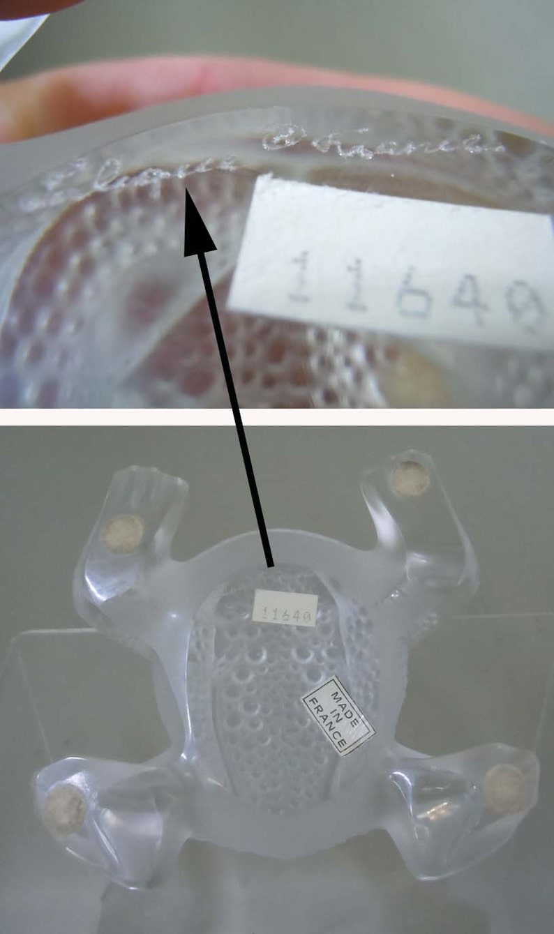 Lalique Crystal Gregoire Frog Toad Figurine Clear Frosted 11640 ...
