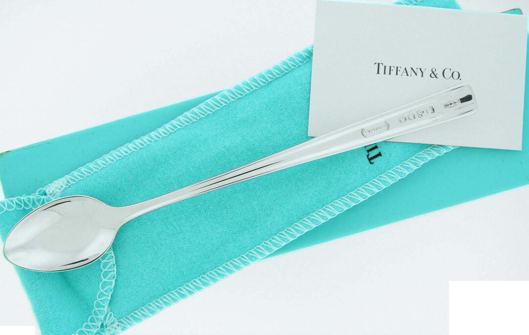Rare Long Tiffany & Co Sterling Silver 1837 Feeding Baby Spoon With ...