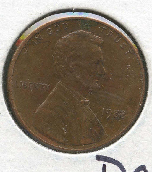 1988 Date Error Lincoln Cent Mint Error Penny FREE USA SHIPPING - Etsy