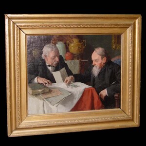Louis Henry Charles Moeller Oil Painting Ancient Coin Collectors ...