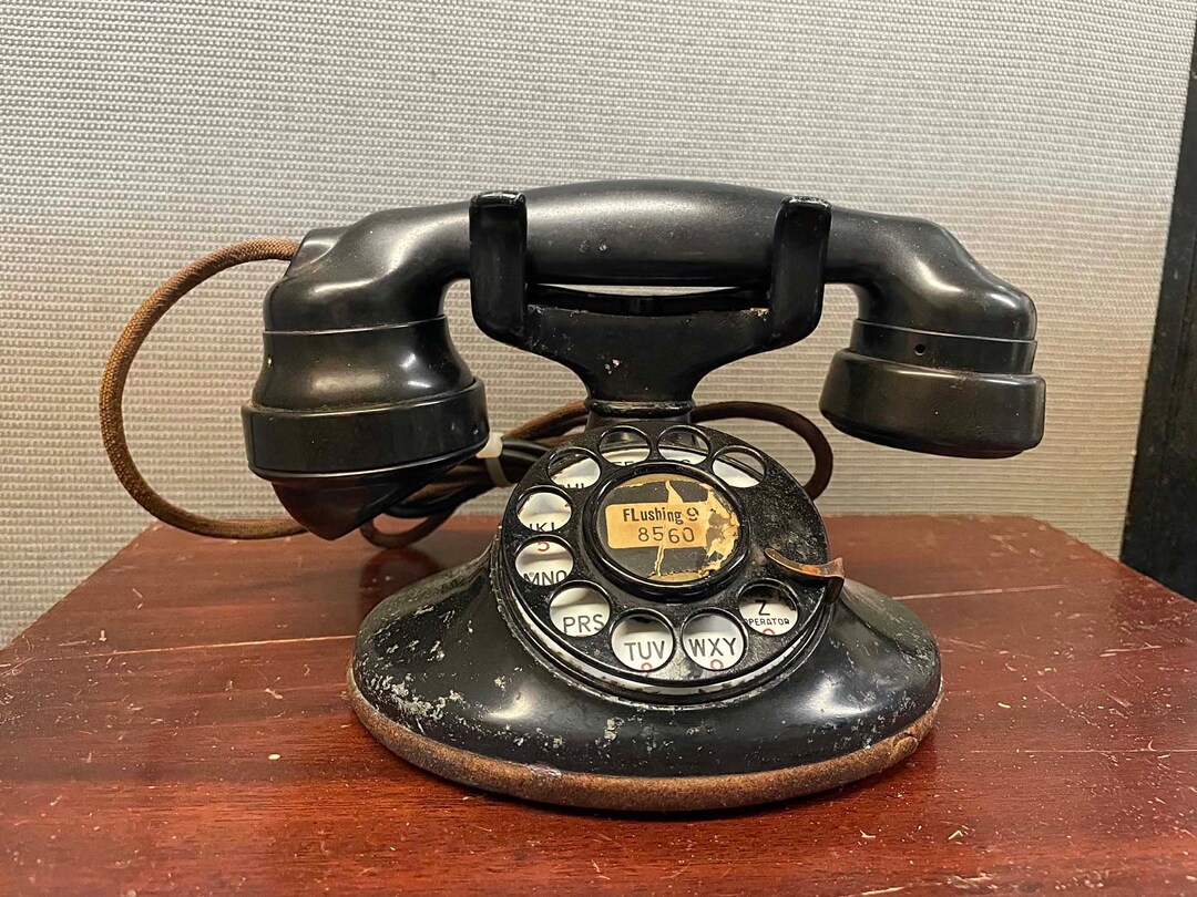 Vintage Western Electric Bakelite Rotary Phone W Flushing Queens NY ...