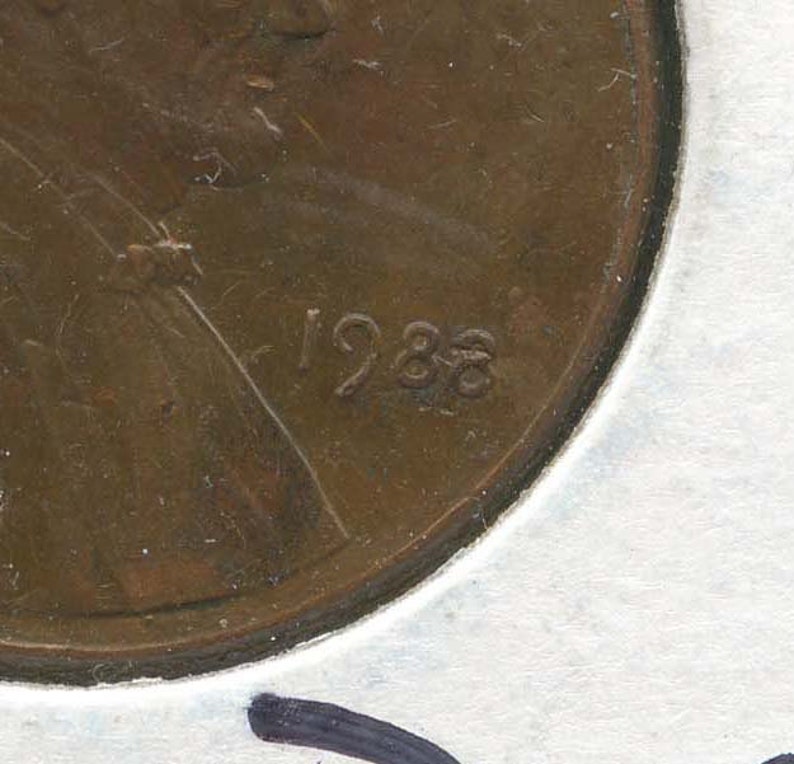1988 Date Error Lincoln Cent Mint Error Penny FREE USA SHIPPING - Etsy