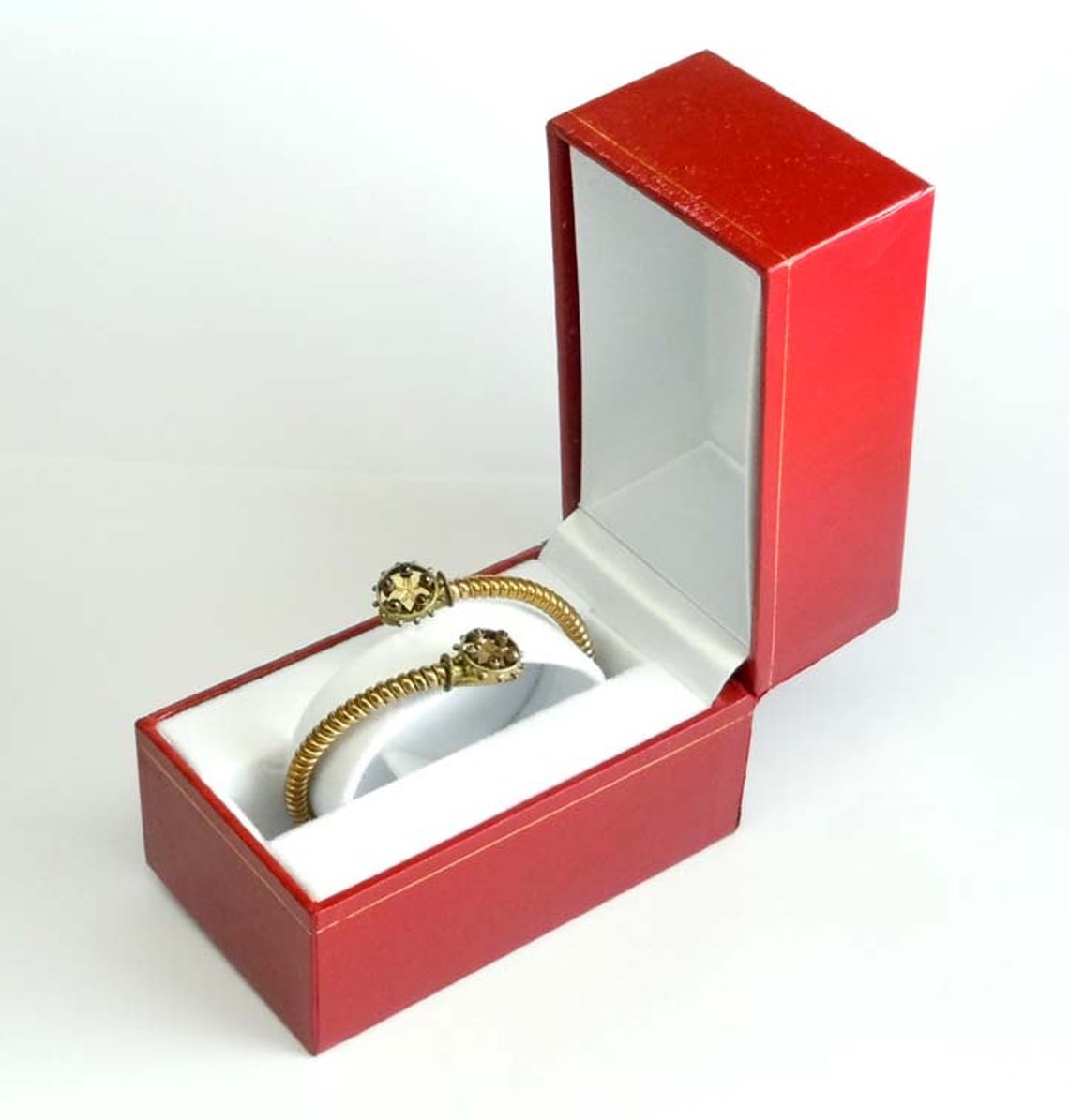 19th Century Victorian Gold Filled Bohemian Garnet Armlet or Bracelet ...