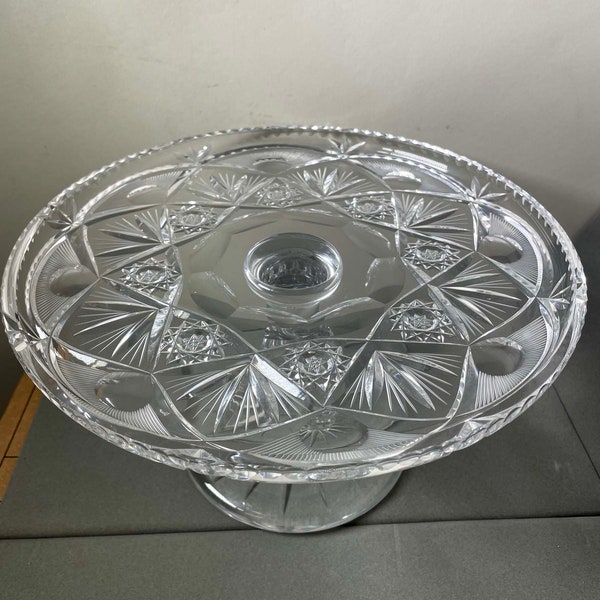 Crystal Cake Stand - Etsy
