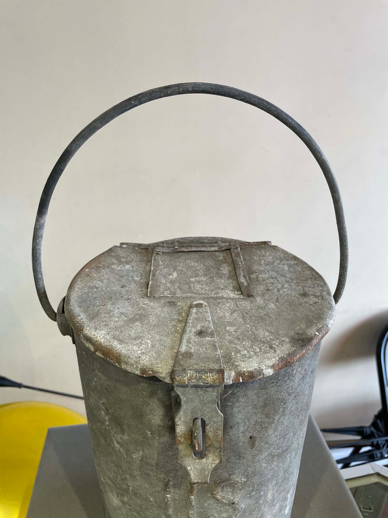 Antique U.S. Military Bucket Galvanized Civil War Era Pail, Box ...