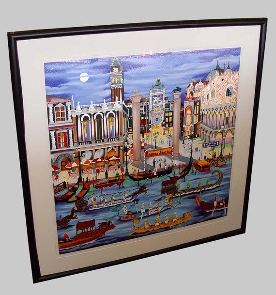 Linnea Pergola Venice Regatta Serigraph Signed Numbered Italy | Etsy