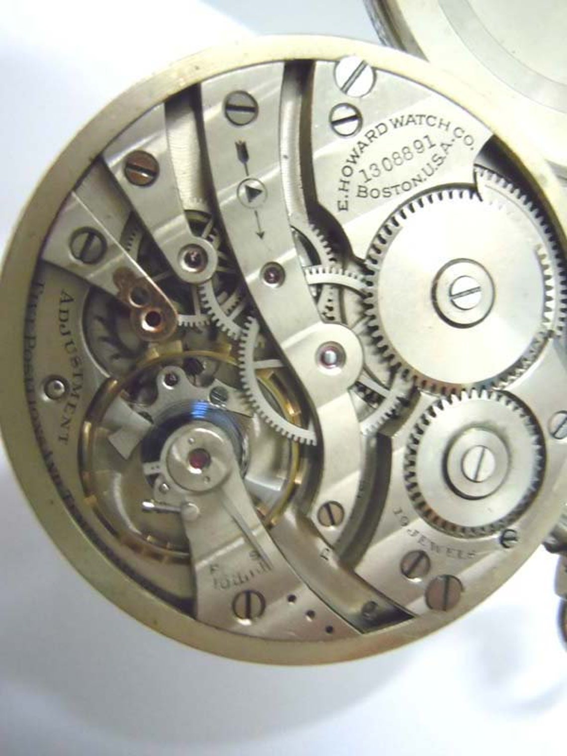 E. Howard Boston Watch Co. Art Deco 14kt White Gold Pocket - Etsy