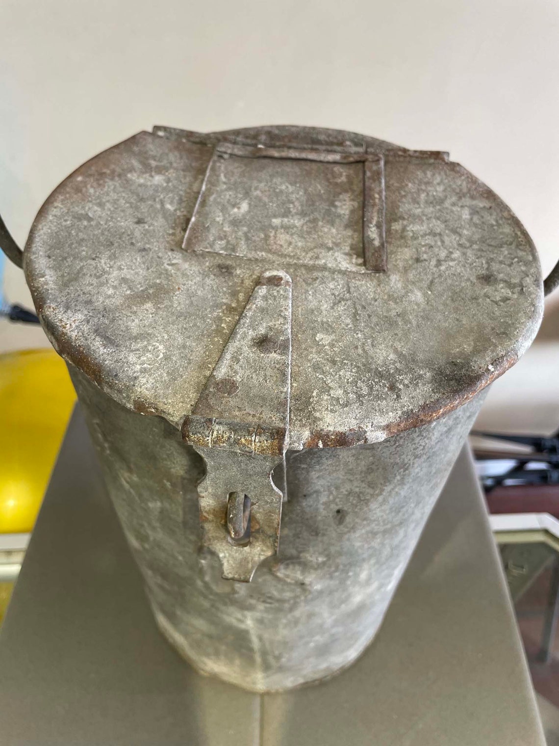 Antique U.S. Military Bucket Galvanized Civil War Era Pail, Box ...