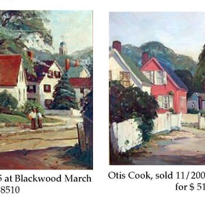 Rockport Mass Otis Pierce Cook, Jr. Street Scene New England Listed ...